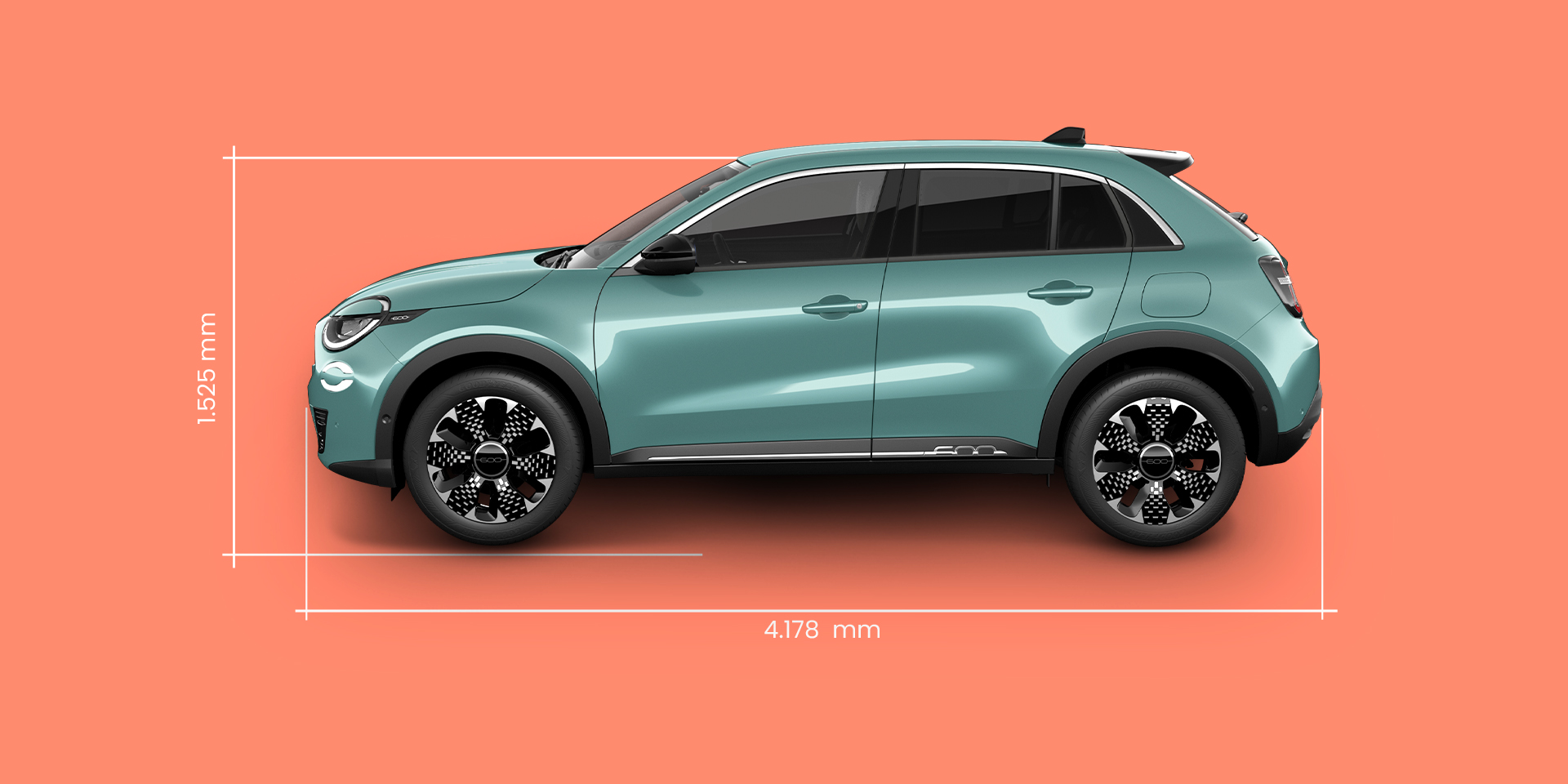 Fiat 600 Hybrid - Dimensions and Technical Features | Fiat UK